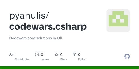 Github Pyanuliscodewarscsharp Solutions In C