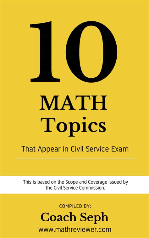 10 Math Topics That Civil Service Exam Masterclass