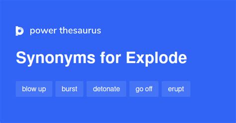 Explode Synonyms 1 930 Similar Words And Phrases