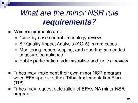 ppt proposed nsr rules for indian country powerpoint presentation