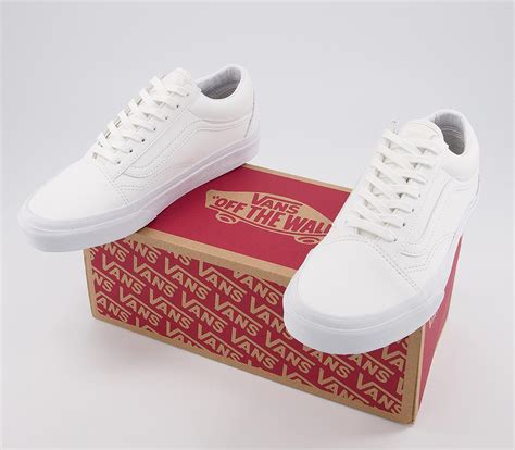 Vans Old Skool Trainers White White Unisex Sports
