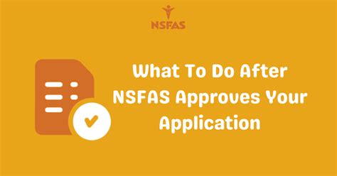 What To Do After NSFAS Approves Your Application Searche
