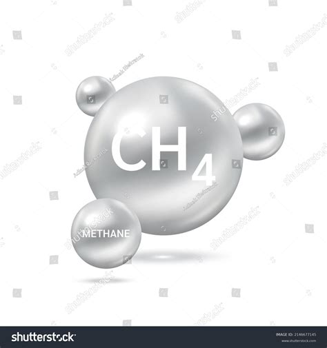 Methane Gas Molecule Models Physical Chemical Stock Vector Royalty Free 2146677145 Shutterstock