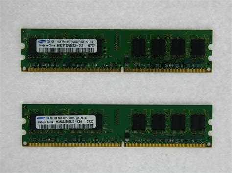 2gb 2x1gb Ddr2 667 Pc2 5300 Non Ecc Desktop Pc Dimm Memory Ram 240 Pin Ebay
