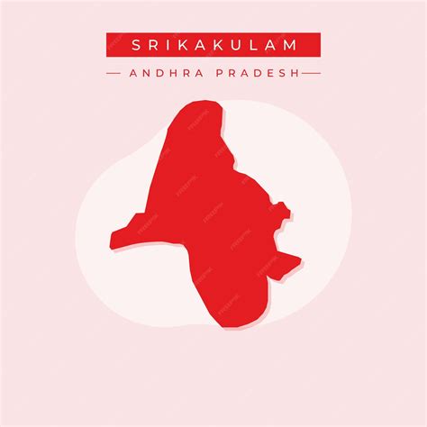 Premium Vector Vector Map Of Srikakulam Illustration