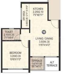 1 BHK Apartment Flat For Sale In VTP Township Codename Blue Waters