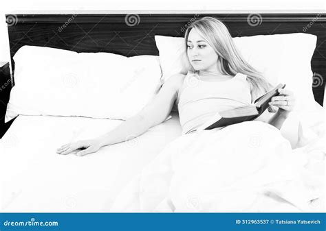 Sad Girl Lying On The Bed Stock Image Image Of Russian 312963537
