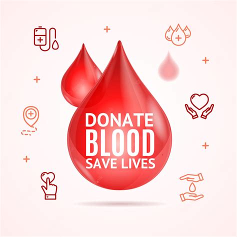 Premium Vector Blood Donation Concept Vector