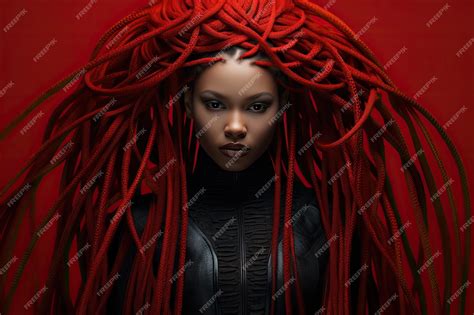 Premium Ai Image A Woman With Red Braids