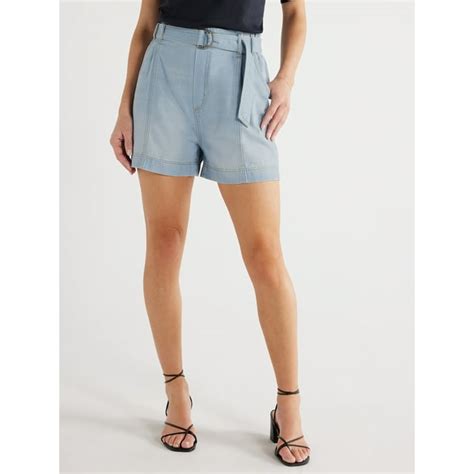 Sofia Jeans Womens Lightweight Luxe Super High Rise Utility Shorts 3