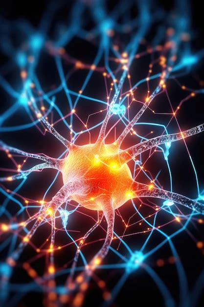 Premium Photo Neural Links Network