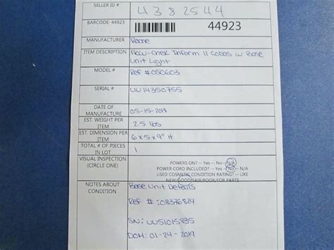 Cobas Accu Check Inform Ii 05060303 Glucose Analyzer Auction