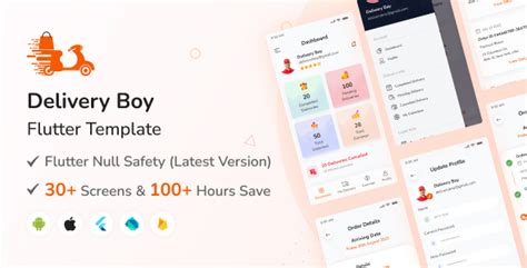 Flutter Delivery Man Ui Kit Flutter Templates Codemarket