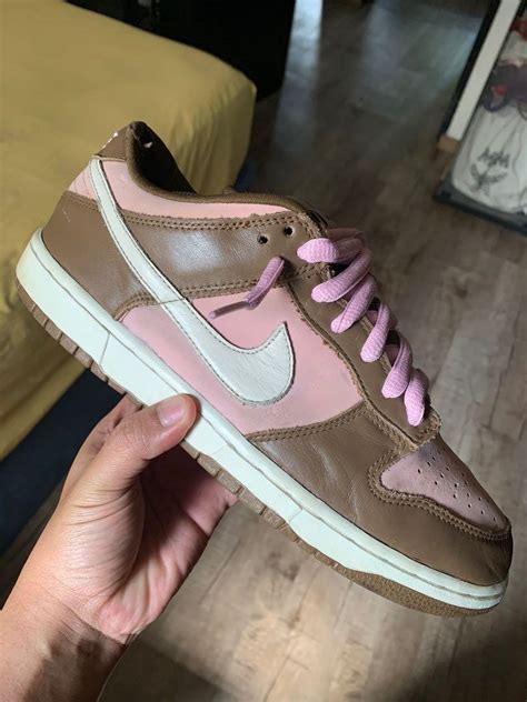 Nike Sb Dunk Low Cherry X Stussy Mens Fashion Footwear Sneakers On