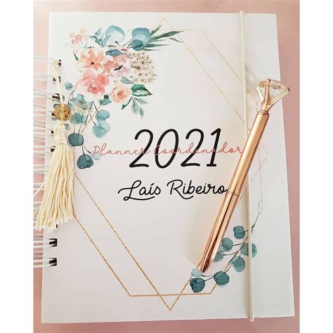 Agenda Planner Coordenadora Permanente 2025 Personalizado Shopee Brasil