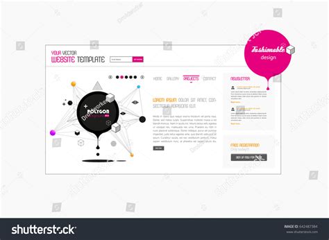 Colorful Abstract User Interface Vector Design Stock Vector Royalty Free 642487384 Shutterstock