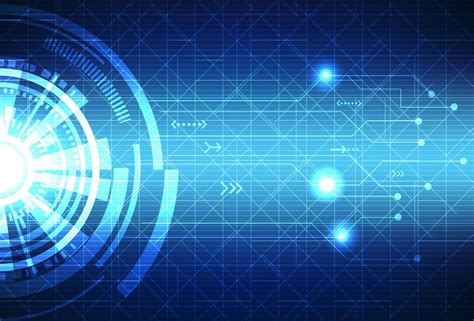 Abstract Futuristic Digital Technology Background Cyber Technology