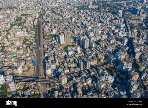 Dhaka Bangladesh Aerial View Of The Dhaka City During A Government