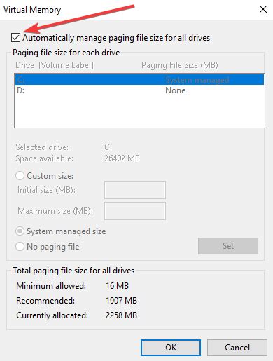 System And Compressed Memory High Disk Usage Fix