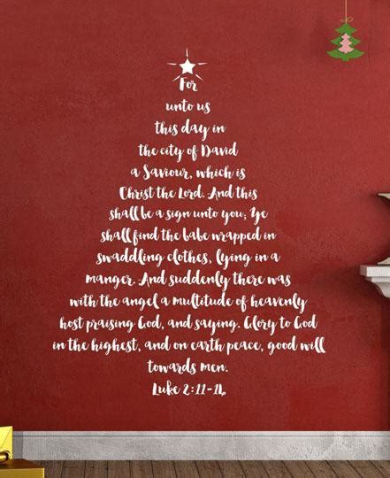 Christmas Tree Scripture Wall Decal
