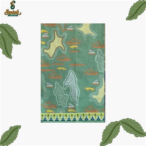 Jual SEPIAK BELITONG BATIK CETAK BELITUNG MOTIF BATU GARUDA SERIES HIJAU TUA Shopee Indonesia