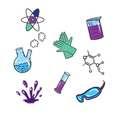 Premium Vector Set Of Chemistry Labs And Diagrams Showing Different