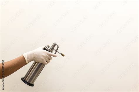 Dermatologists Checking Liquid Nitrogen To Treat Skin Diseases