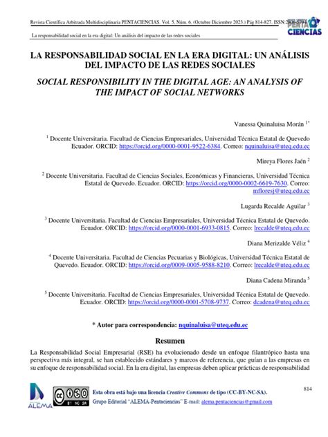 59 Responsabilidadsocial Vol 5 No6 Oct Dic 2023 Articulo Pdf