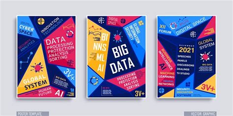 기하학적 구성이 있는 A4 포스터 템플릿 타이포그래픽 디자인이 있는 밝은 플랫 스타일 셰이프 트렌디 한 벡터 다각형