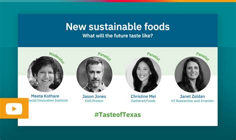 New Sustainable Foods What Will The Future Taste Like Ut Nutrition