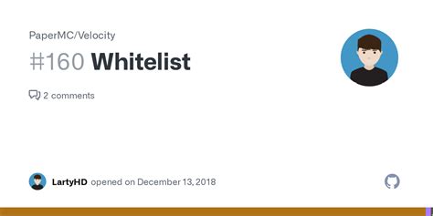 Whitelist Issue 160 PaperMC Velocity GitHub
