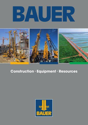 Brochure Bauer Bauer Maschinen Gmbh Pdf Catalogs Technical