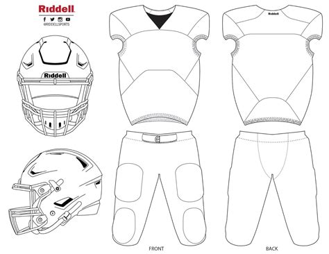 Blank Football Helmet Template