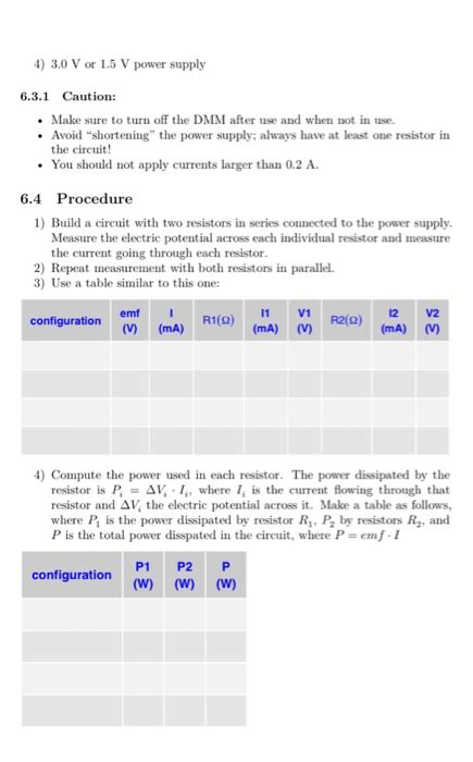 Solved 6 Lab 6 DC Circuits With Connections In Series And Chegg