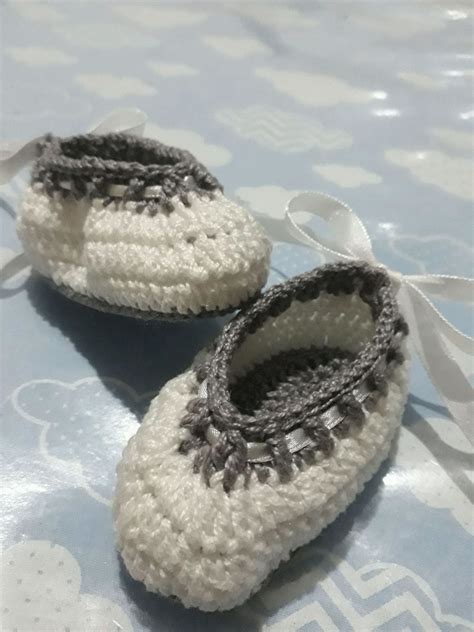 Sapatilha para bebê em Crochê Elo7 Produtos Especiais