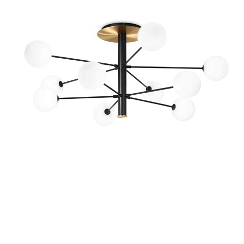 Contemporary Armed 10 Globe Ceiling Light Stillorgan Decor