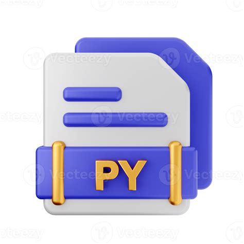 D File PY Format Icon PNG