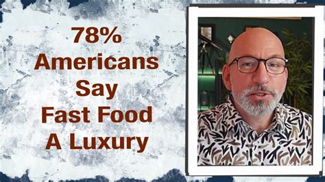 Désormais 78 Des Américains Considèrent La Restauration Rapide Comme