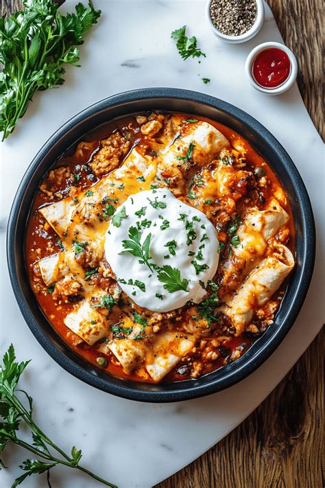 Chicken Enchiladas Dishes Recipe