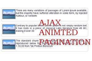 AJAX Pagination Using JQuery And PHP With Animation Points