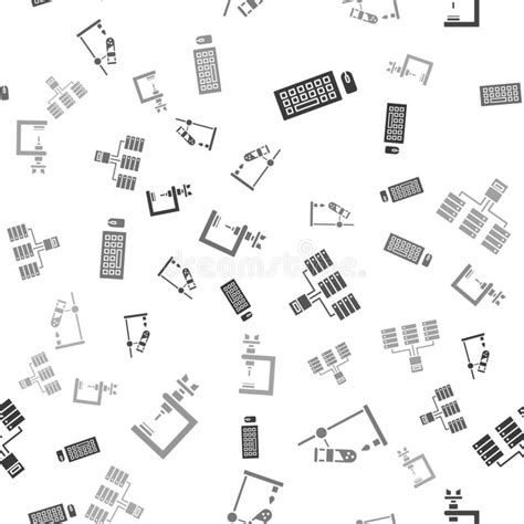 Set Keyboard And Mouse Test Tube Flask On Fire Server Data Web