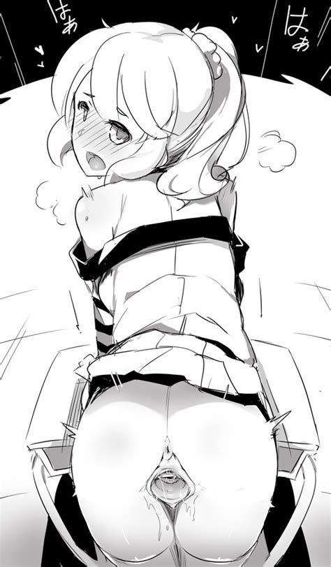 Naik 1girl Anus Blush Breasts Breath Clitoris Clothes Lift Desk Full Face Blush