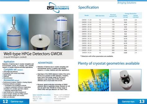 Portable HPGe Gamma Ray Detectors Baltic Scientific Instruments PDF Catalogs Technical