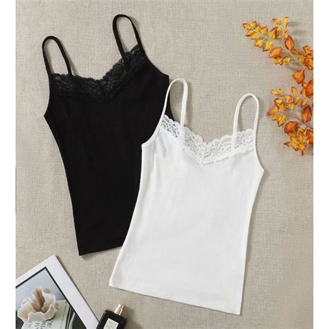 Kit 2 Regata De Alcinha Com Renda Shopee Brasil