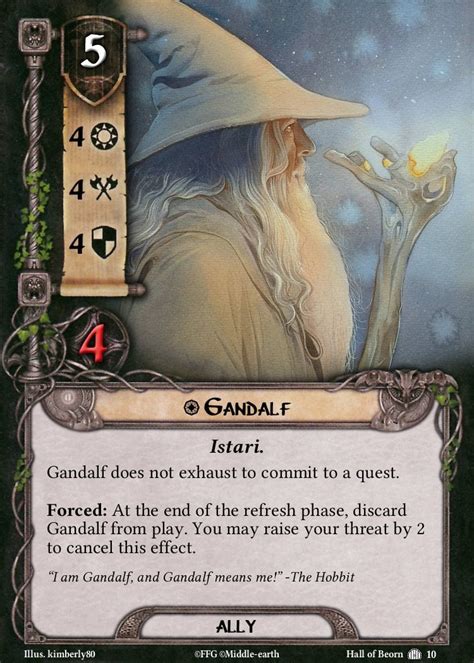 Alt Art Treebeard Grey Wanderer Deck On Hall Of Beorn Lotrlcg