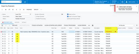 Import By Scenario How To Process With Errors Community
