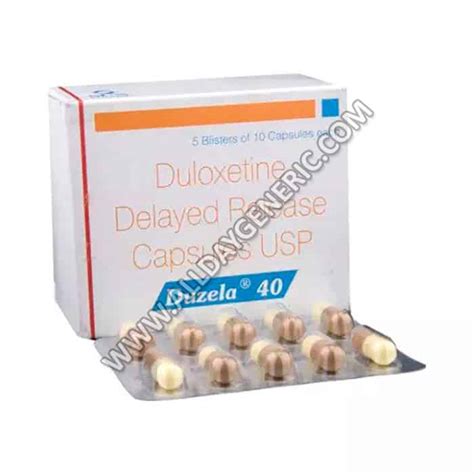 Duzela 40 mg - Duloxetine 40 - Duloxtine Generic Buy Online 100% Genuine