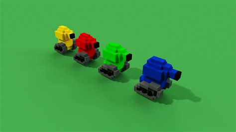 Tiny Voxel Tanks By Staycalmlad