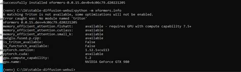 Building XFormers On Windows Instructions In Post AUTOMATIC Stable Diffusion Webui