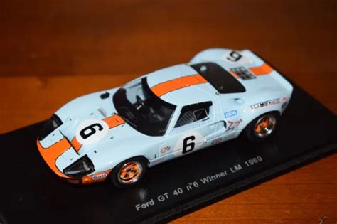 Ford Gt40 Winner 24h Le Mans Ickxoliver 1969 Gulf 143 Spark Eur 6000